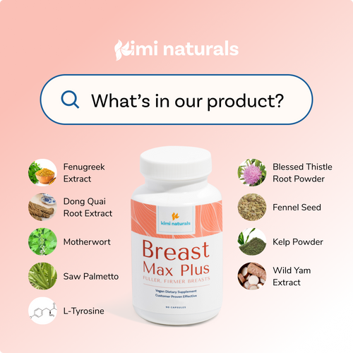 Breast Max Plus - Natural Breast Enhancement Pills from Kimi Naturals